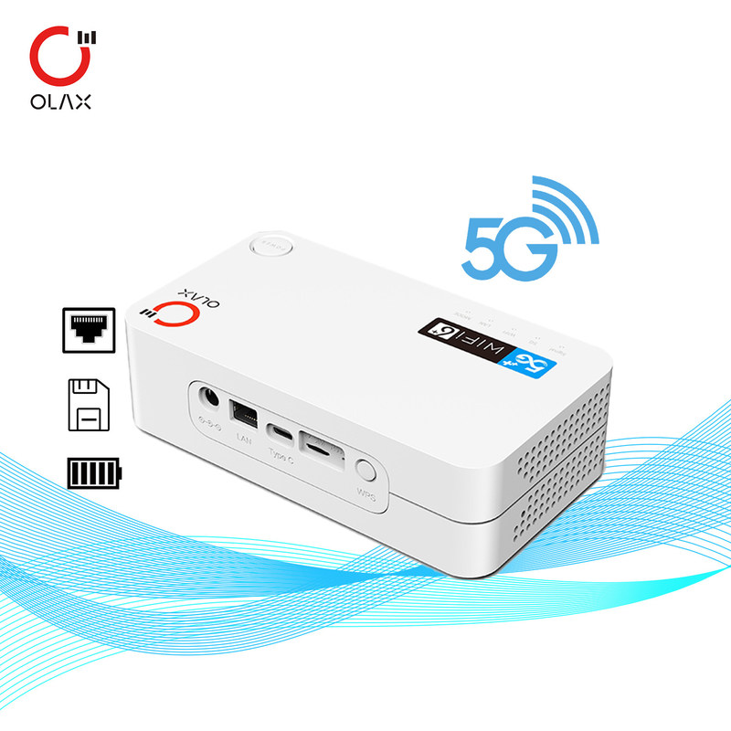 OLAX G5010 5G CPE Router G5010 WiFi6 Portable outdoor 4000mah battery ...