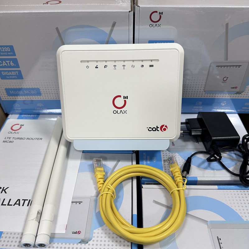 OLAX MC80 5000mAh battery dual band CAT6 wireless bridge bypass ...