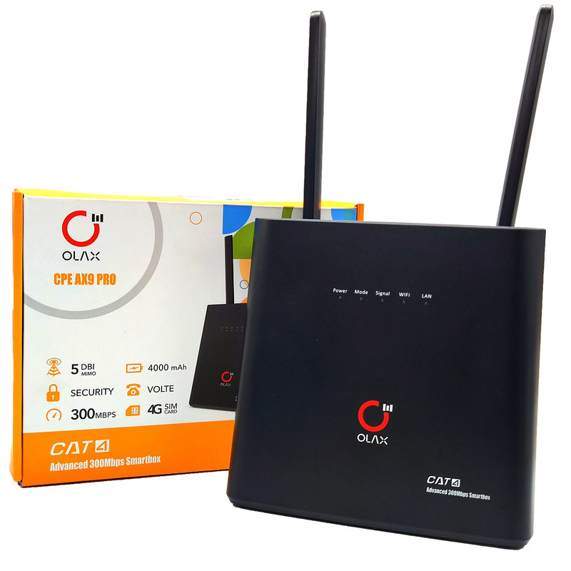 OLAX AX9 PRO 300mbps Wifi Wireless Router 4G Lte CPE Wifi Router Modem ...