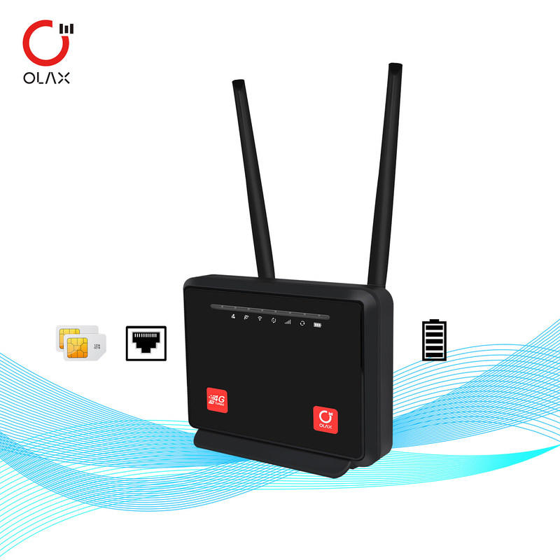 Olax CPE Router MC60 With 5000mAh Battery 4g Lte Wifi Router Indoor CPE Router Modem Easy To Use