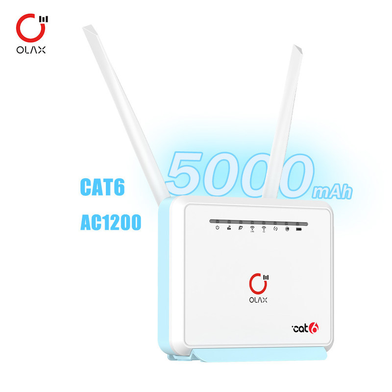 Olax Dual Band 2.4G And 5GHz 4G Cat6 CPE Router MC80 With 5000Mah ...