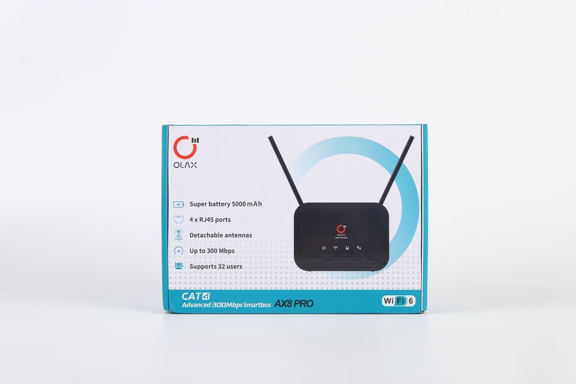 4 Lan Ports WIFI 6 CPE Wifi Router for Wireless Connection 186*50*159mm ...