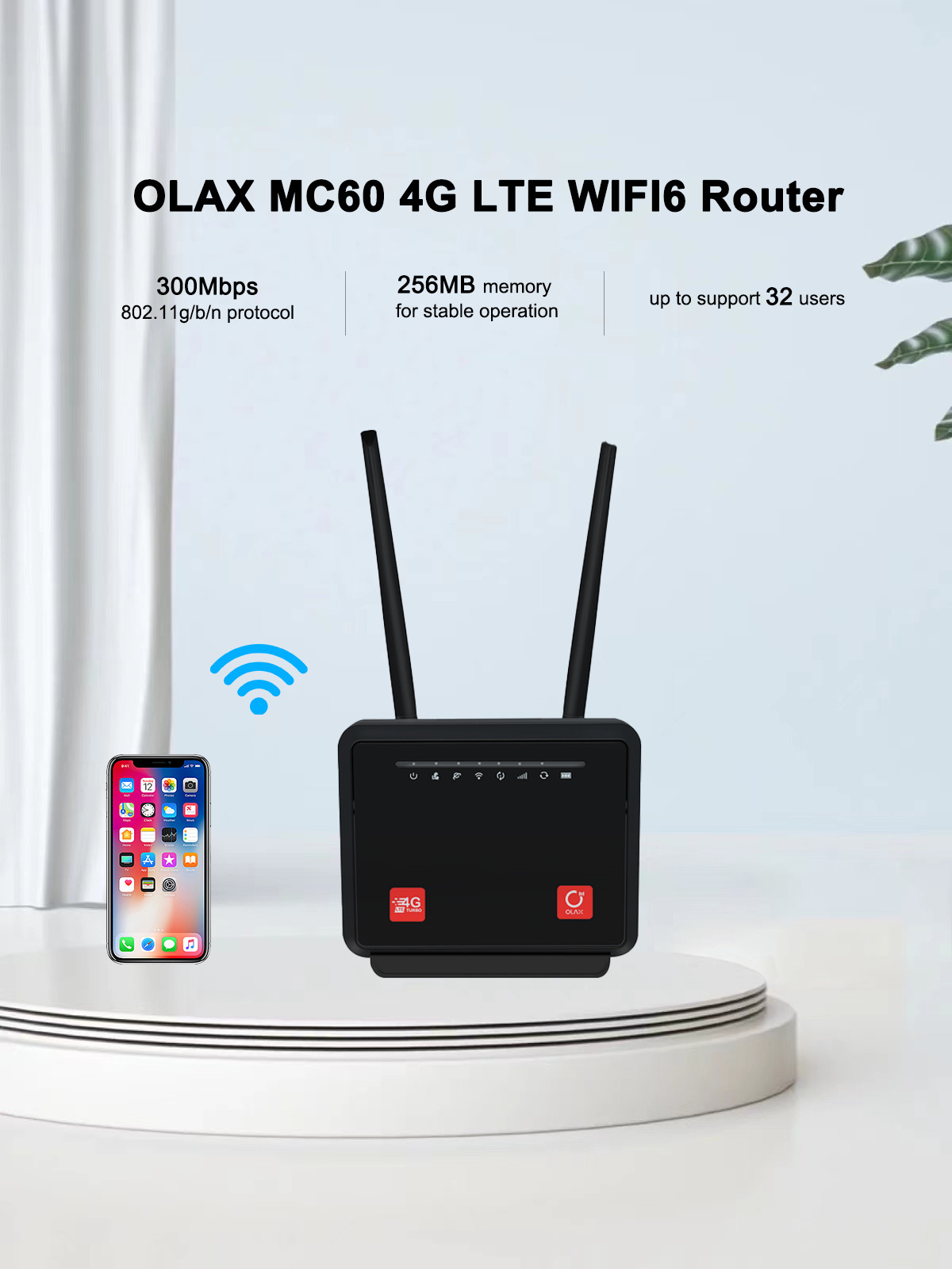 OLAX MC60 300Mbps WIFI Speed 4G home wireless wifi Router 4G CPE Router ...