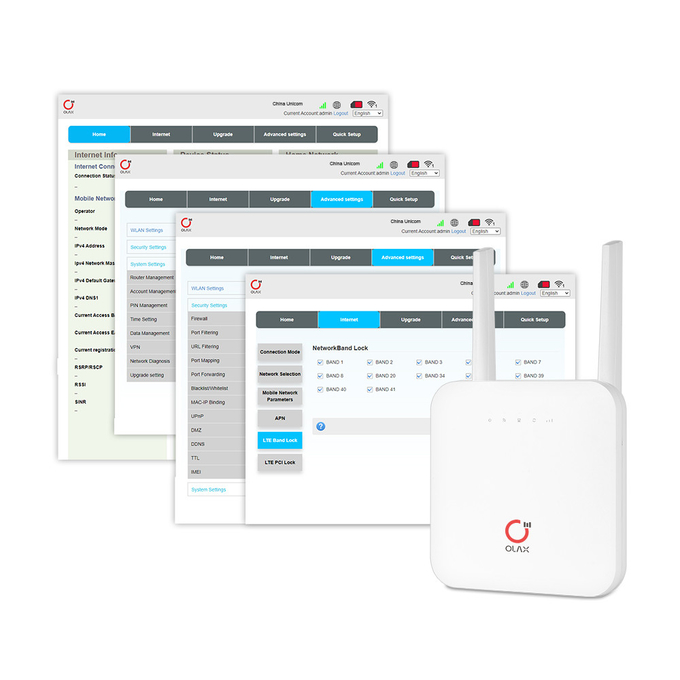 AX6 Pro High Speed Wireless Wifi Routers Cat4 4g LTE CPE 4000mah