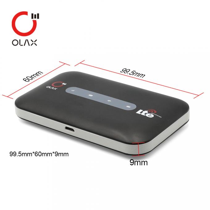 Black Mini Portable MIFI Wifi Router USIM Port For Travel